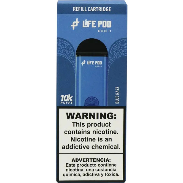 LIFE POD ECO II PREFILLED POD 10K - BLUE RAZZ ICE